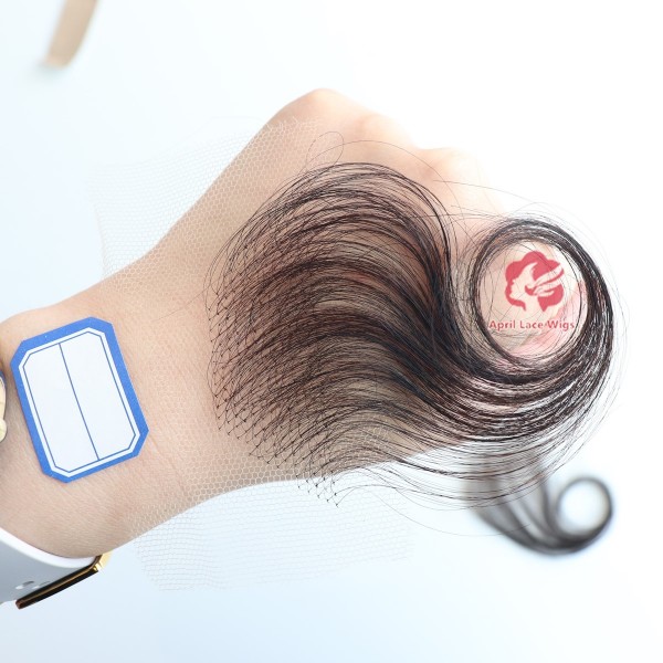 One Pair HD Swiss Lace Baby Hair Strips Edges Strips Fake Edges